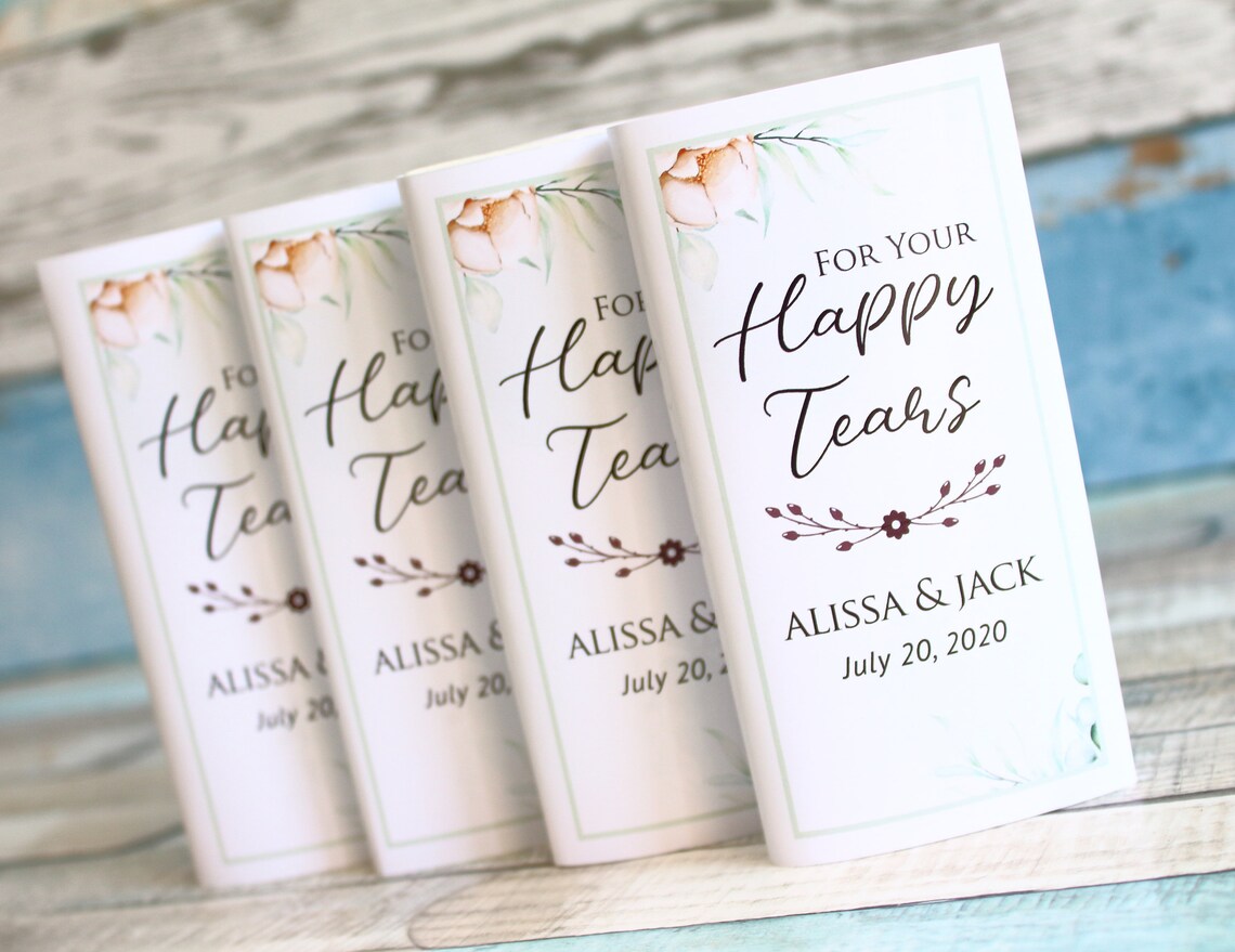 Tears of Joy Elegant Tissues for Happy Tears Wedding Tissue | Etsy