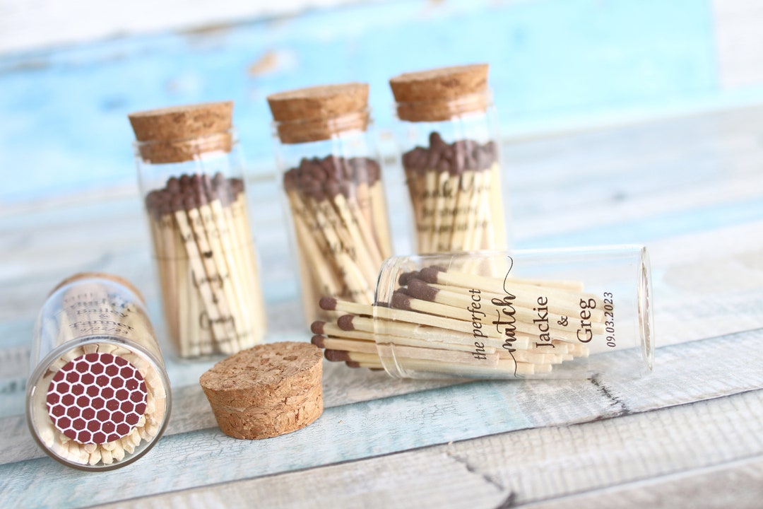 The Perfect Match Favors, Wedding Matches, Personalized Match Bottle ...