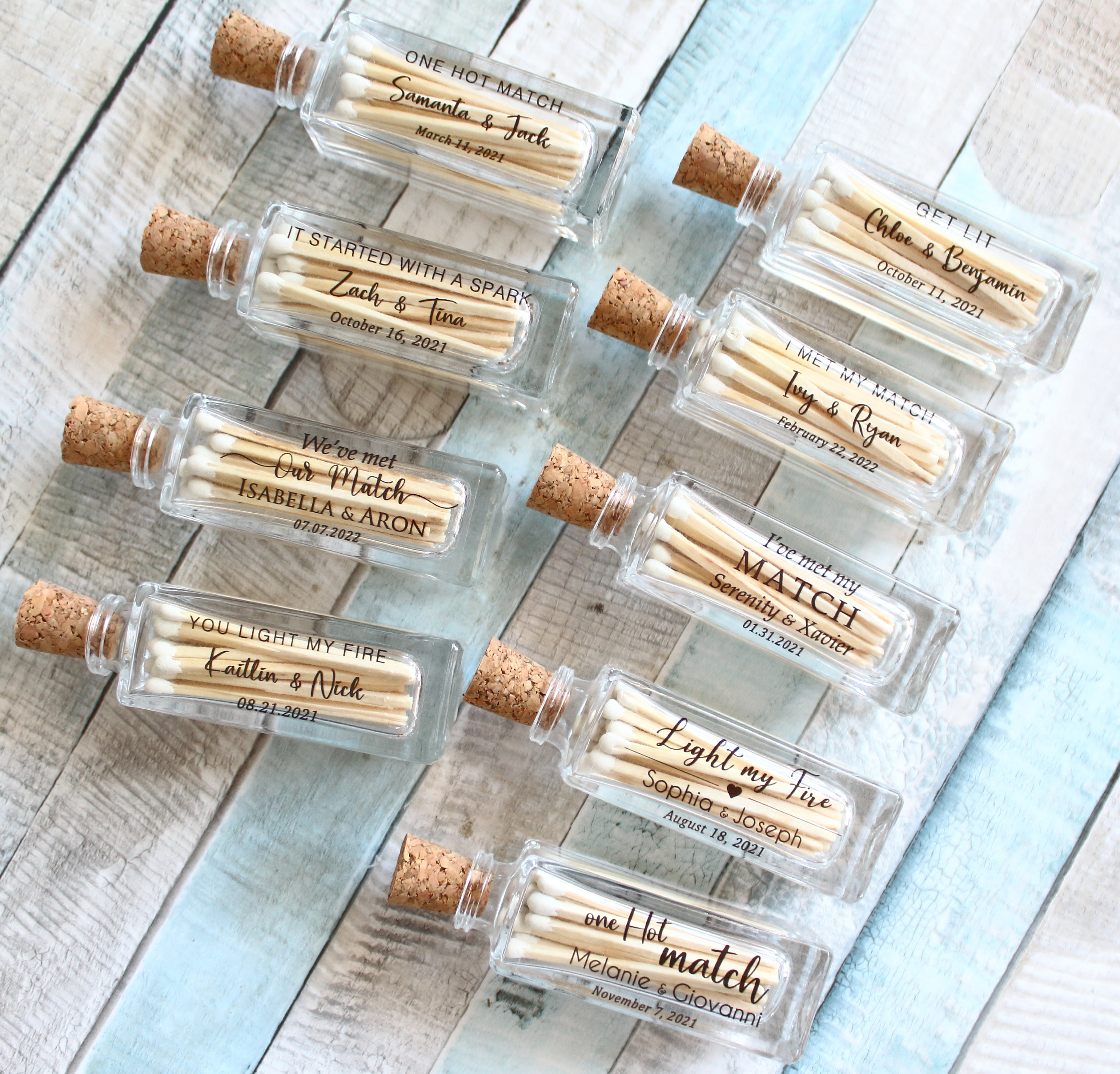 Unique Wedding Match Bottles the Perfect Match Wedding - Etsy UK