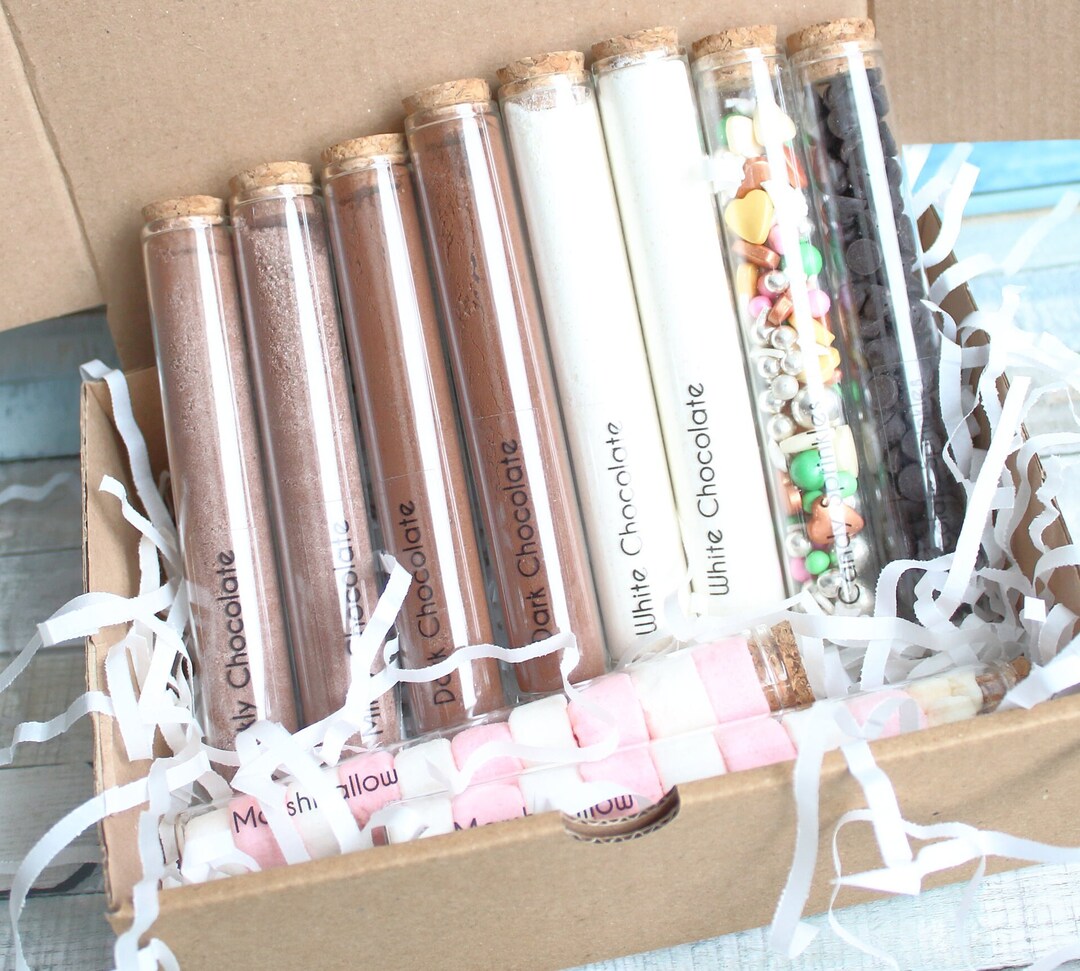 Hot Chocolate Gift Set, Holiday Chocolate Box, Unique Christmas Gift ...