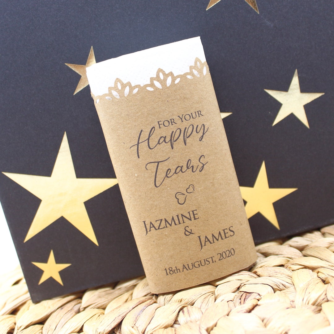Rustic Wedding Tissues, for Your Happy Tears, Favors for Guests ...