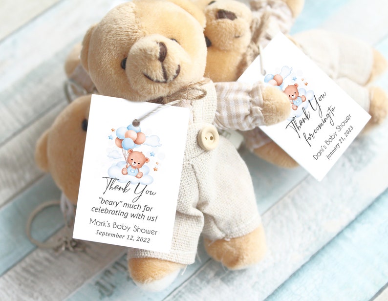 Personalized Teddy Bear Baby Shower Gifts Birthday Favor - Etsy