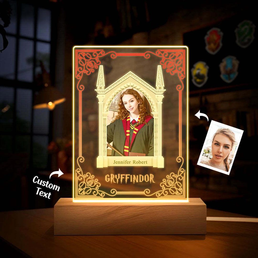 Custom Photo Plaque Harry Potter Gryffindor House Student Personalized ...