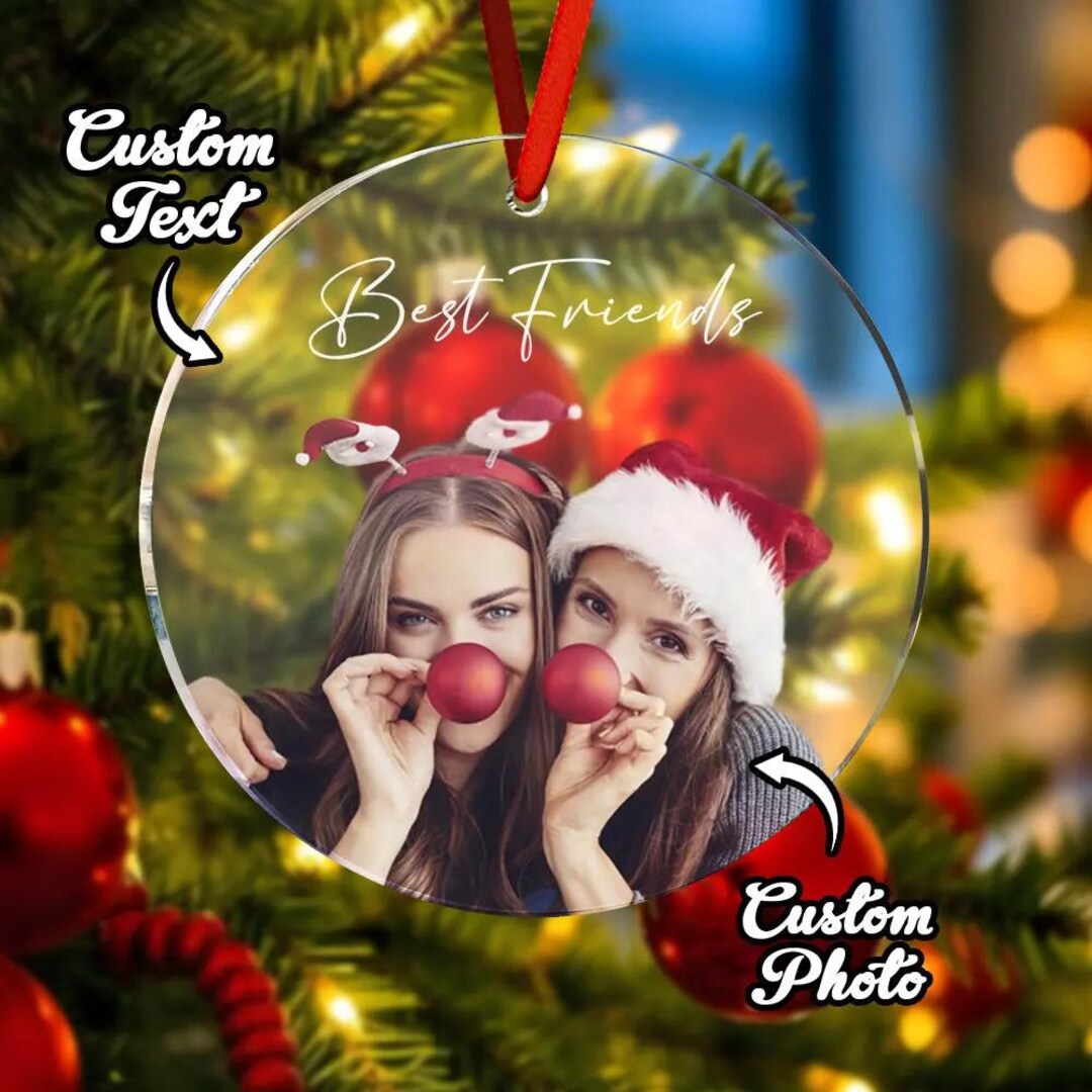 Personalized Photo Christmas Ornament With Text Christmas Gifts for ...