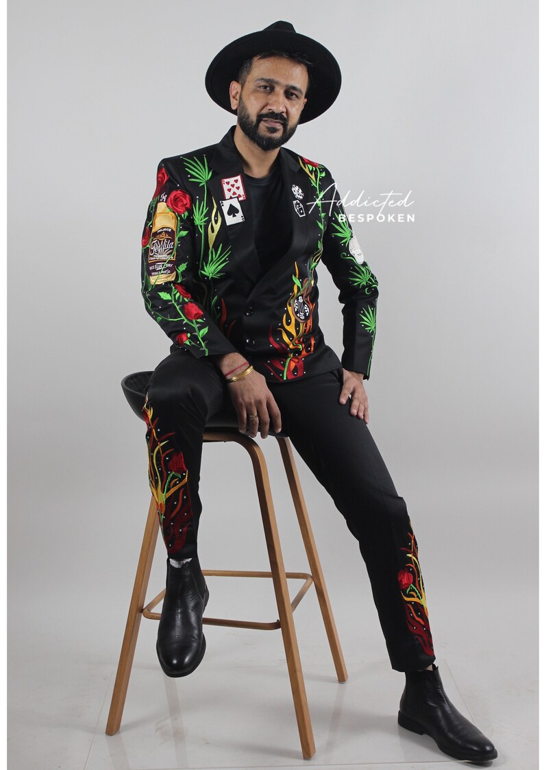 Men Black 2 Piece Country Western Suit Set Custom Made - Etsy