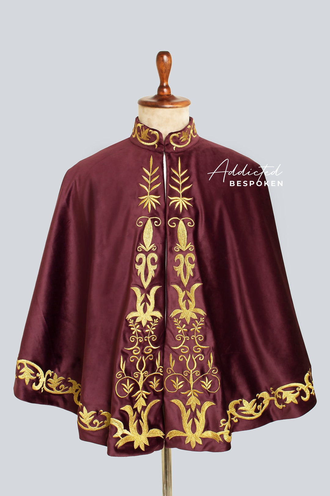 Men Medieval Times Victorian Era Short Cape Gothic Style - Etsy