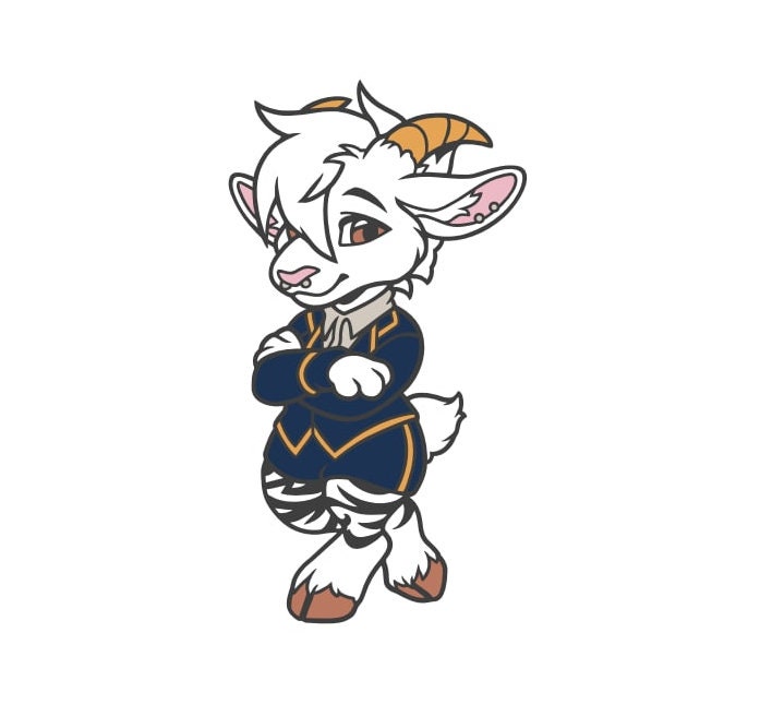 Fursona Pin 829 Moo Lawgoat Lawyer Sheep Goat Hard Enamel - Etsy