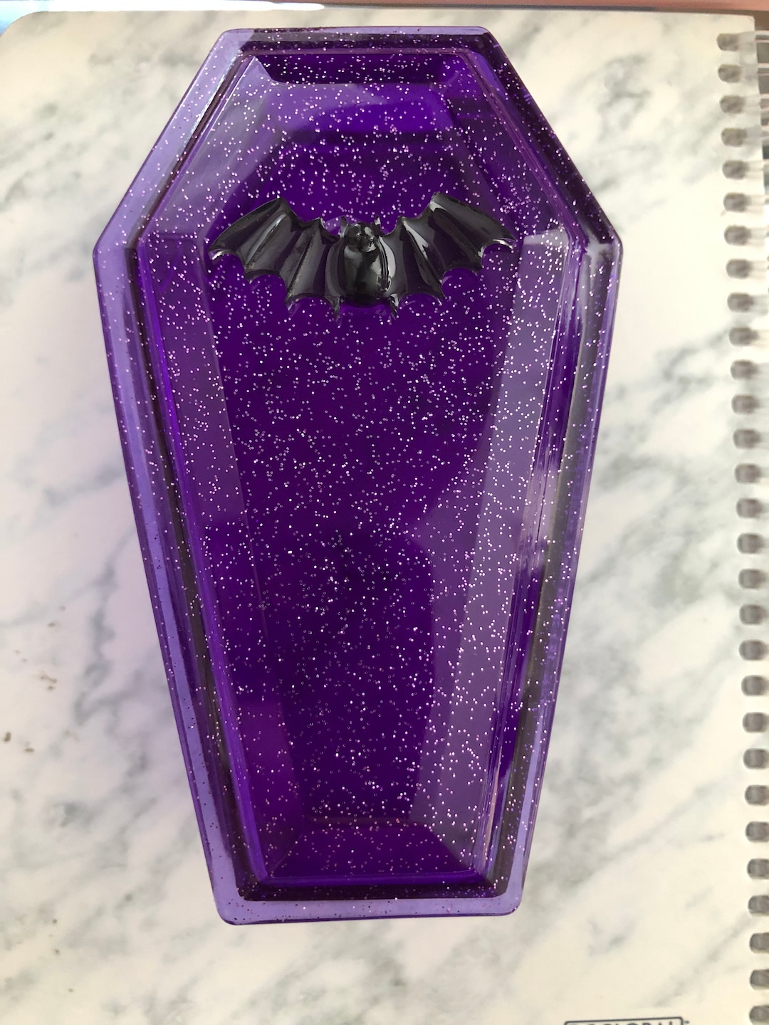 Purple Coffin Box/jewelry Box-resin - Etsy
