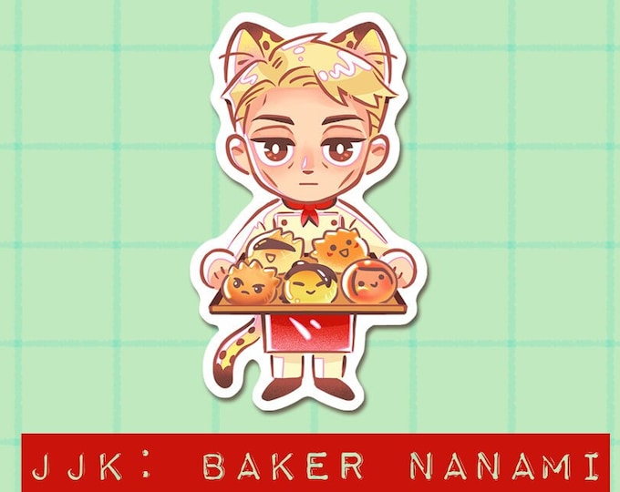 JJK Baker Nanami Weatherproof Vinyl Sticker 3" - Etsy
