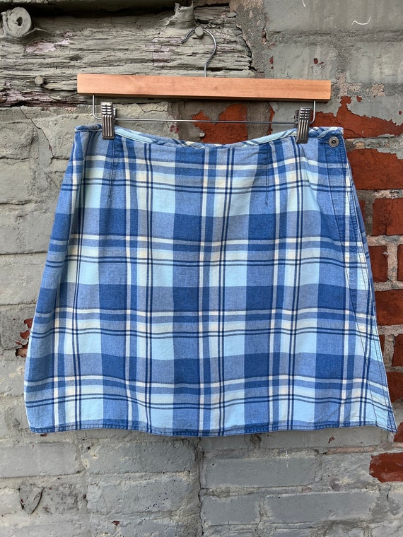 Blue plaid skort - Gem