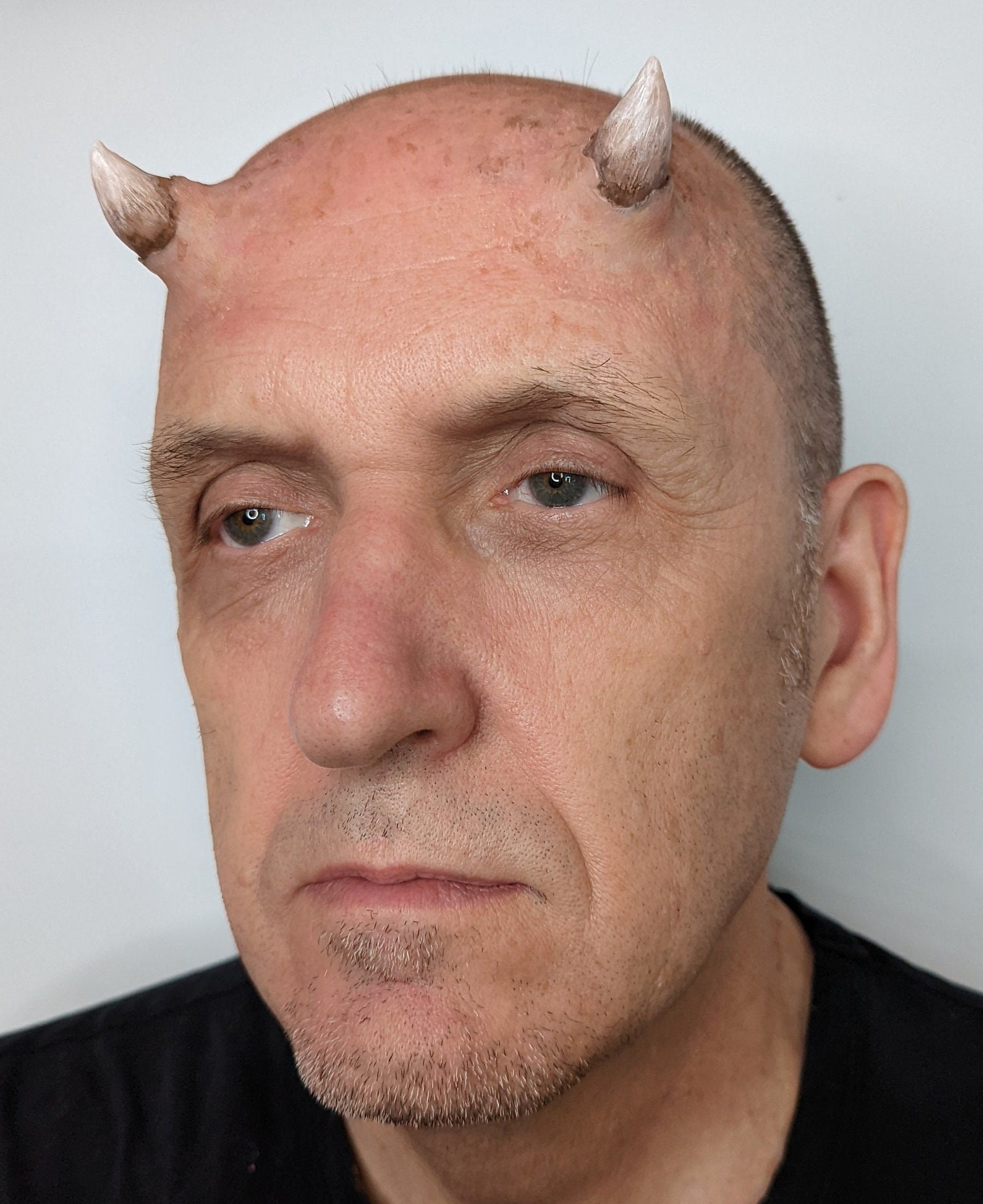 Devil/demon Horns Silicone Prosthetic - Etsy