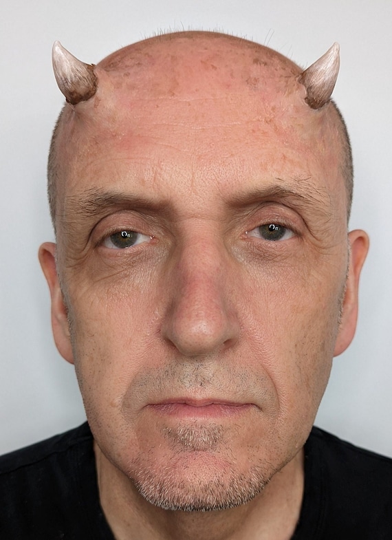 Devil/demon Horns Silicone Prosthetic | Etsy