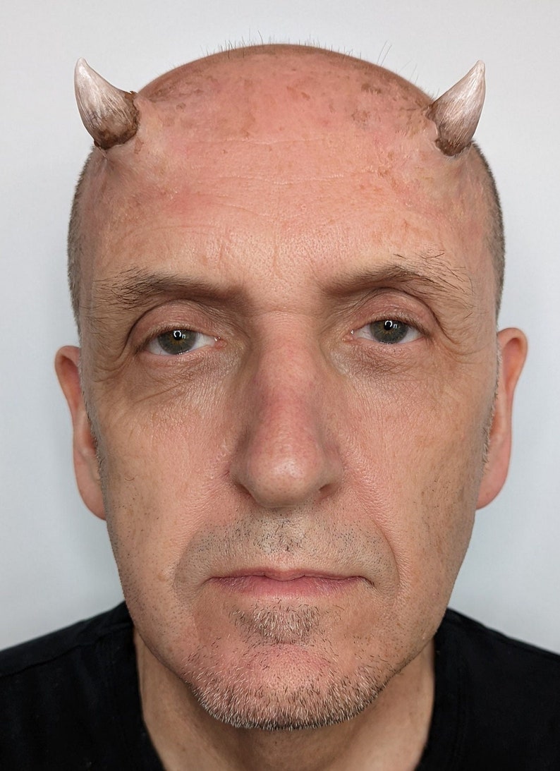 Devil/demon Horns Silicone Prosthetic - Etsy