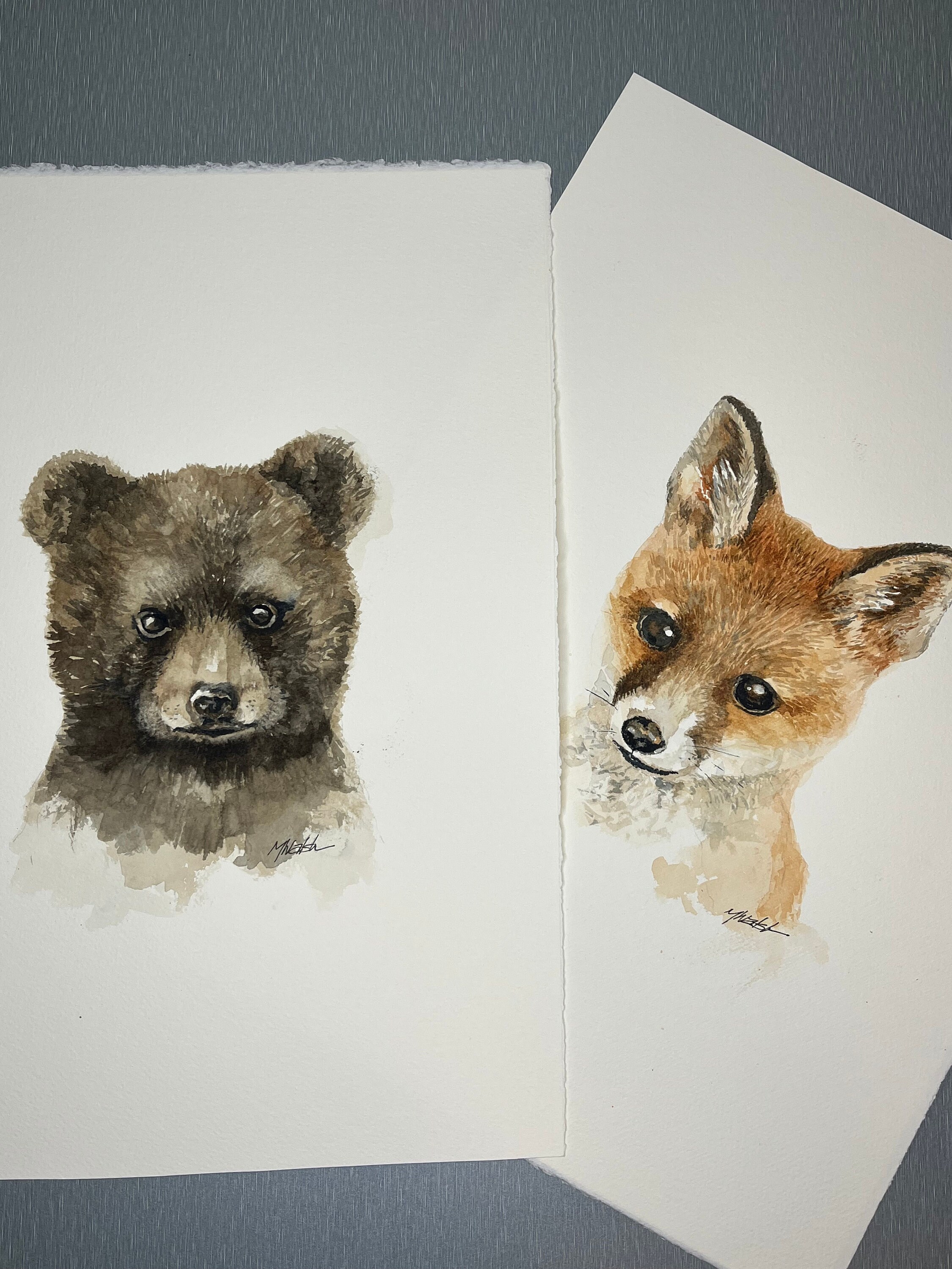 Woodland Animals Watercolor - Etsy
