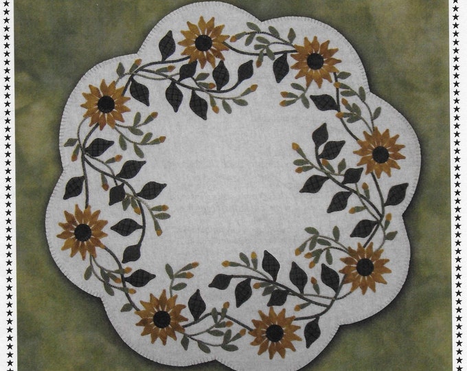 Vintage Sunflowers 30 Wool Applique Kit - Etsy