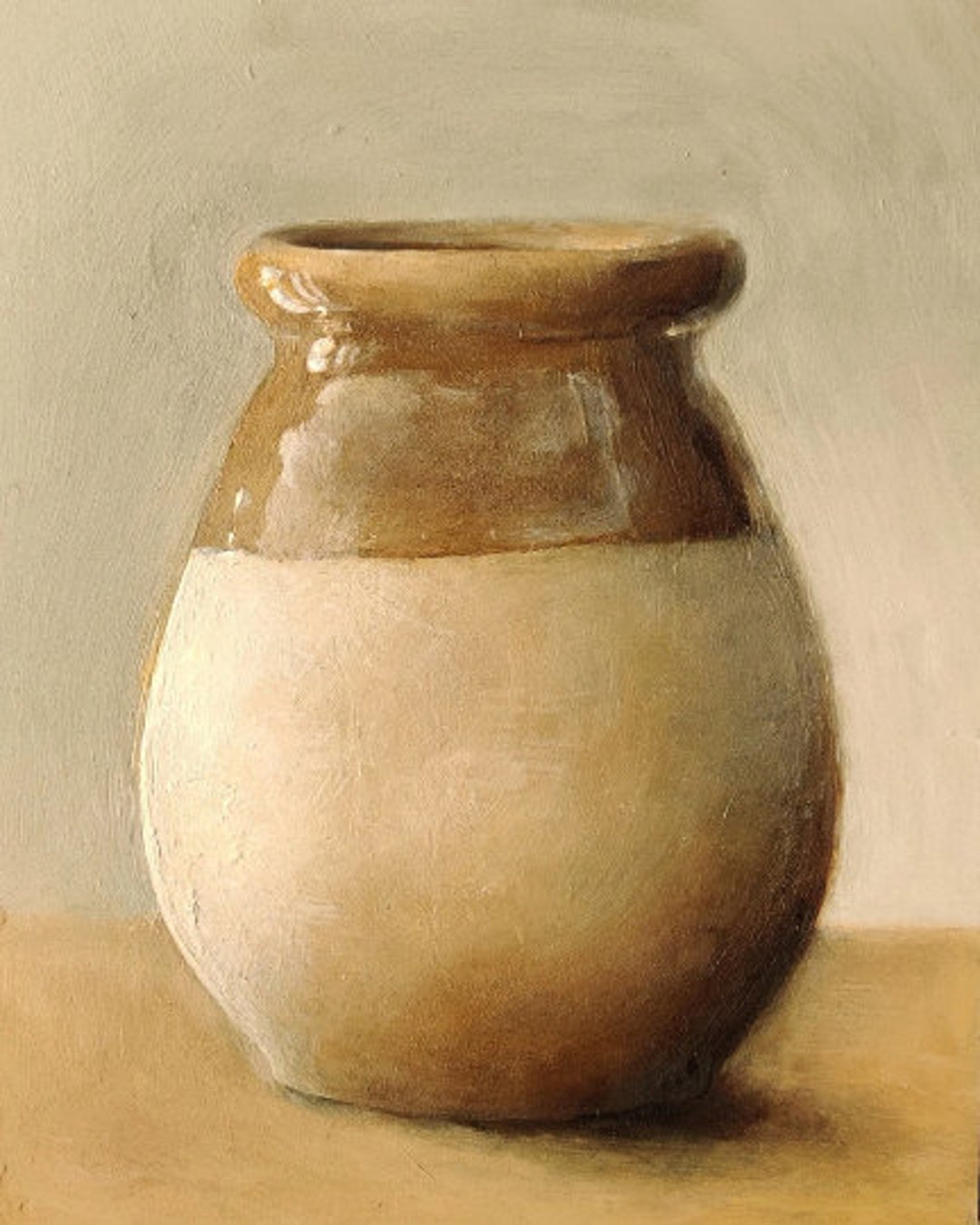 Still Life Oil Painting Ceramic Jar Original Artwork - Etsy