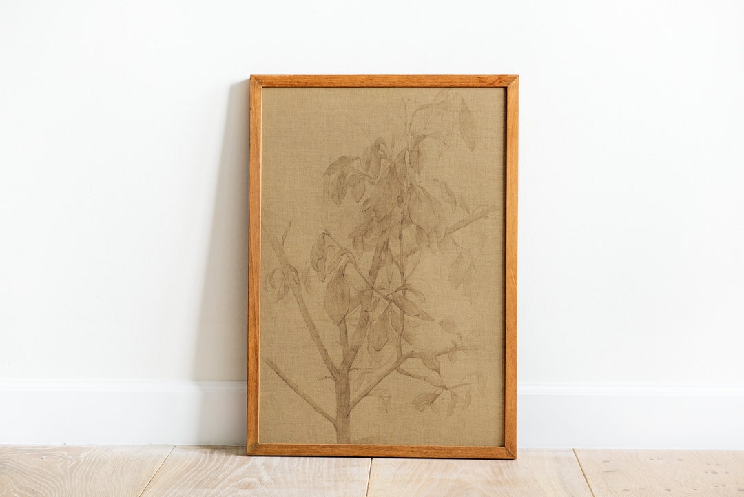 Pencil Drawing Horticultural Drawing Plum Tree Original Artwork - Etsy