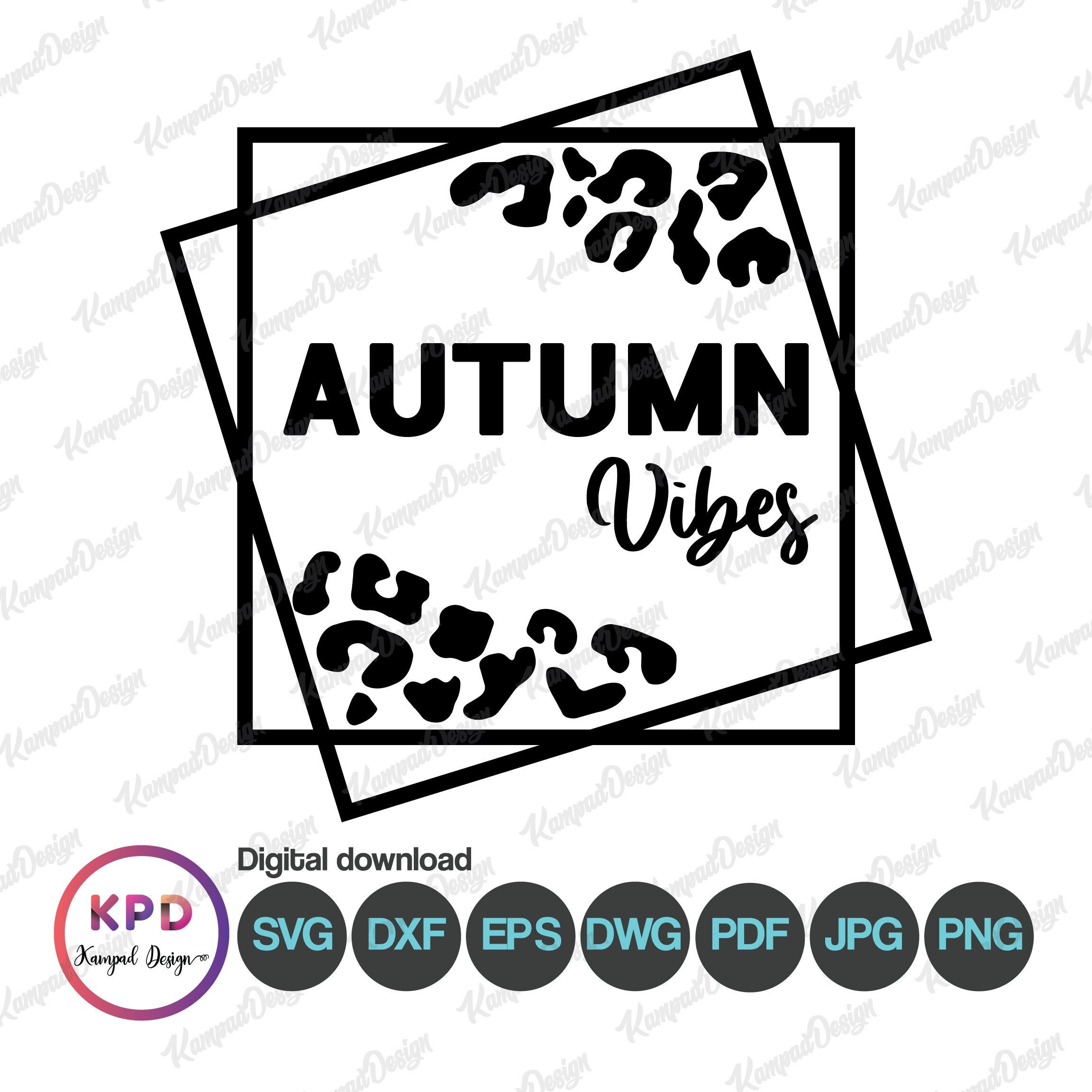 Autumn Vibes SVG Fall Leaves Svg Fall Png Sublimation | Etsy