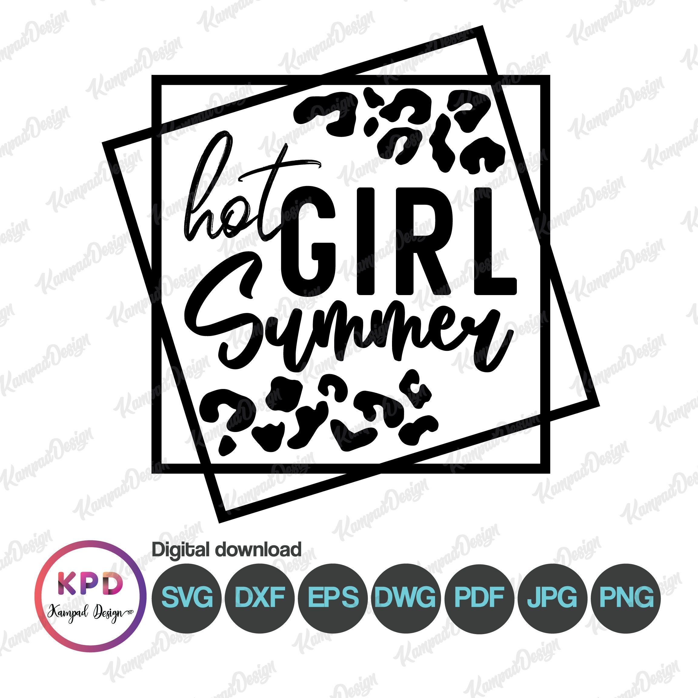 Hot Girl Summer Svg Hot Mom Summer SVG Leopard SVG | Etsy