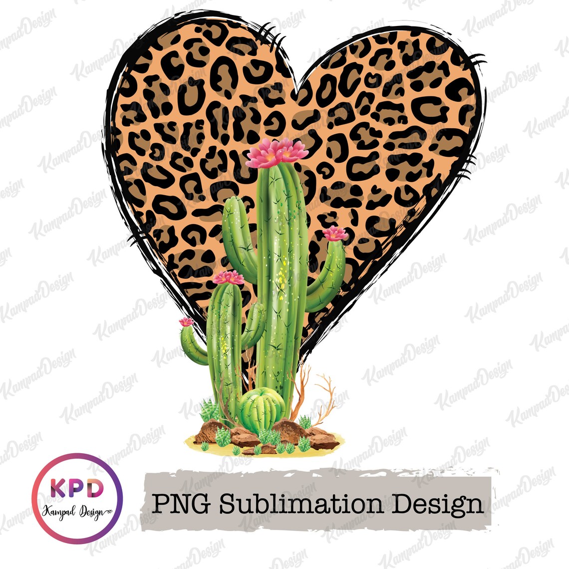 Cactus Leopard PNG Cactus Leopard Sublimation Designs - Etsy