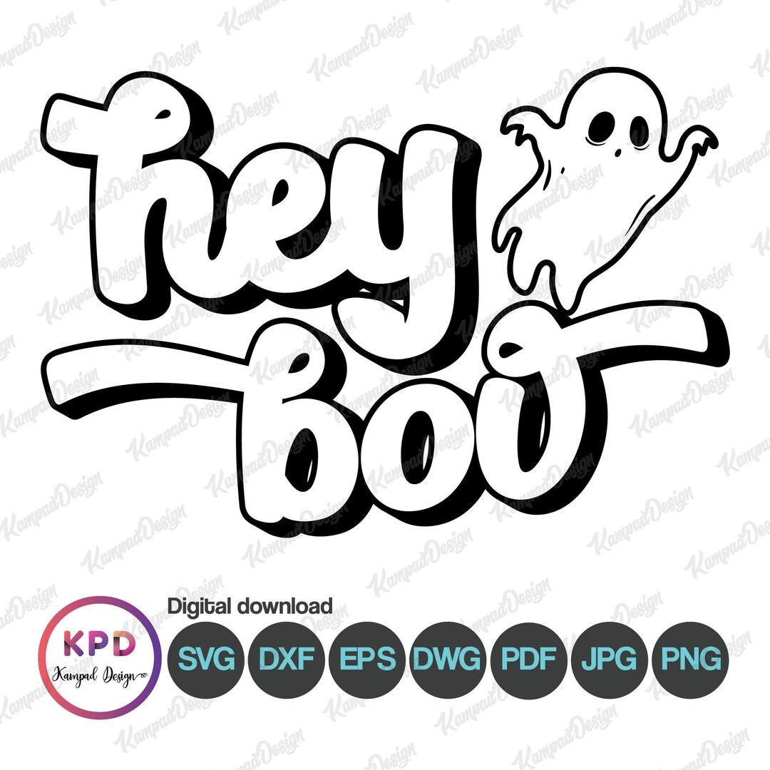 Hey Boo SVG | BOO Svg | Halloween Svg | Sublimation Design | Girls ...
