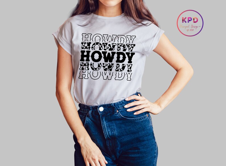 Howdy Svg Yee Haw Svg Cowboy Svg Stacked Howdy Svg - Etsy