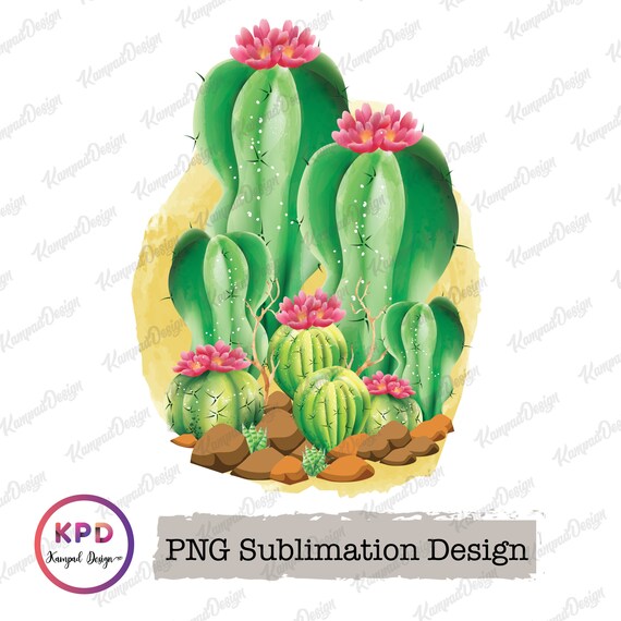 Cactus Sublimation Design PNG Sublimation Designs Cactus - Etsy