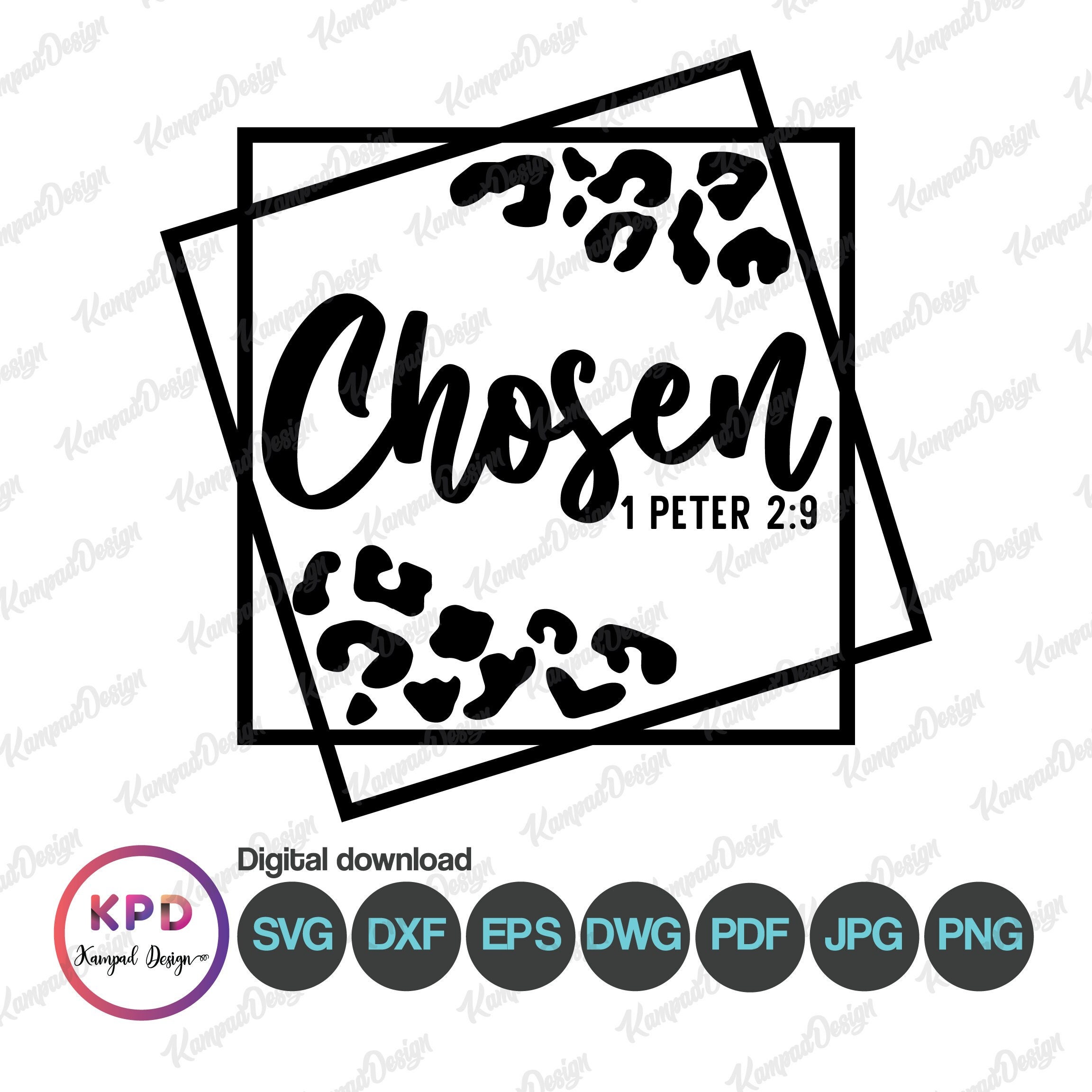 Chosen SVG Waymaker SVG Christian Svg Bible Verse SVG | Etsy