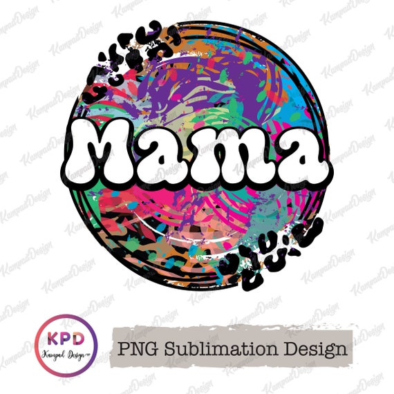 Mama PNG Mom PNG Leopard Mama Png Mama Life Png Retro - Etsy