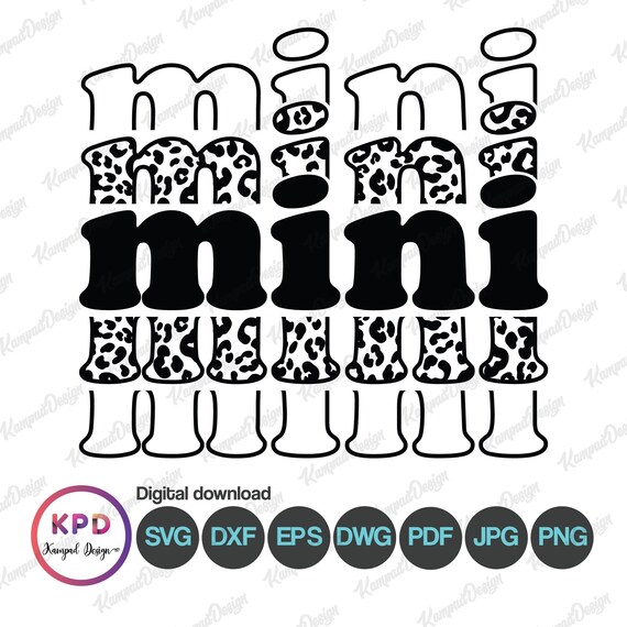 Retro Mini SVG Mama SVG Mom Life Leopard Svg - Etsy