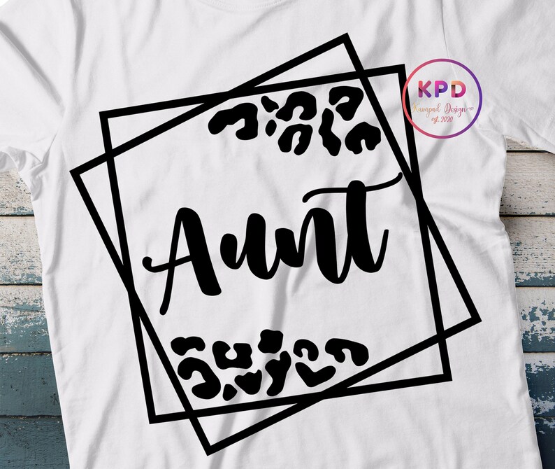 Aunt Svg Retro Auntie SVG Mama SVG Mom Life Leopard - Etsy