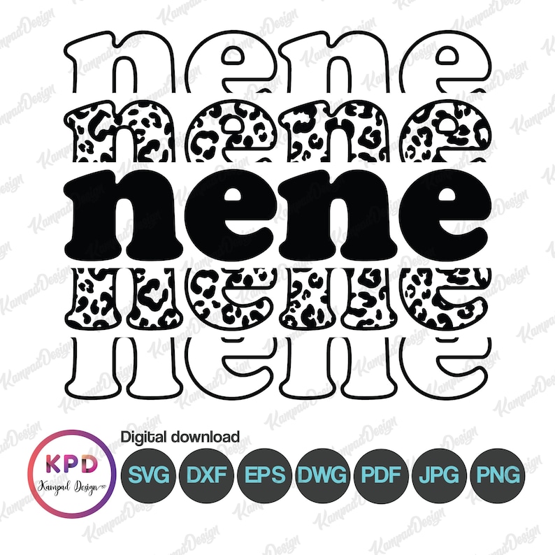 Retro Nene SVG Mama SVG Mom Life Leopard Svg - Etsy