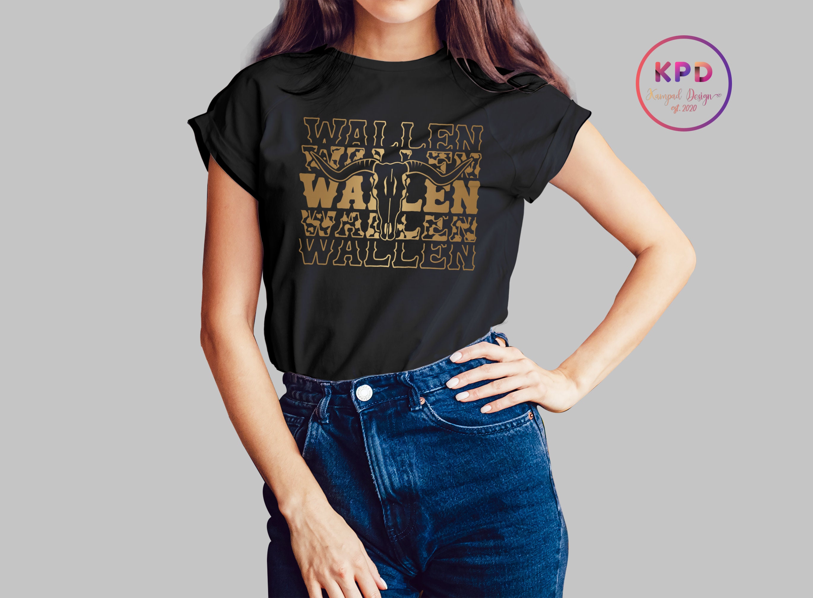 Wallen Svg | Wallen All Black Bullskull Svg | Country Music Svg ...