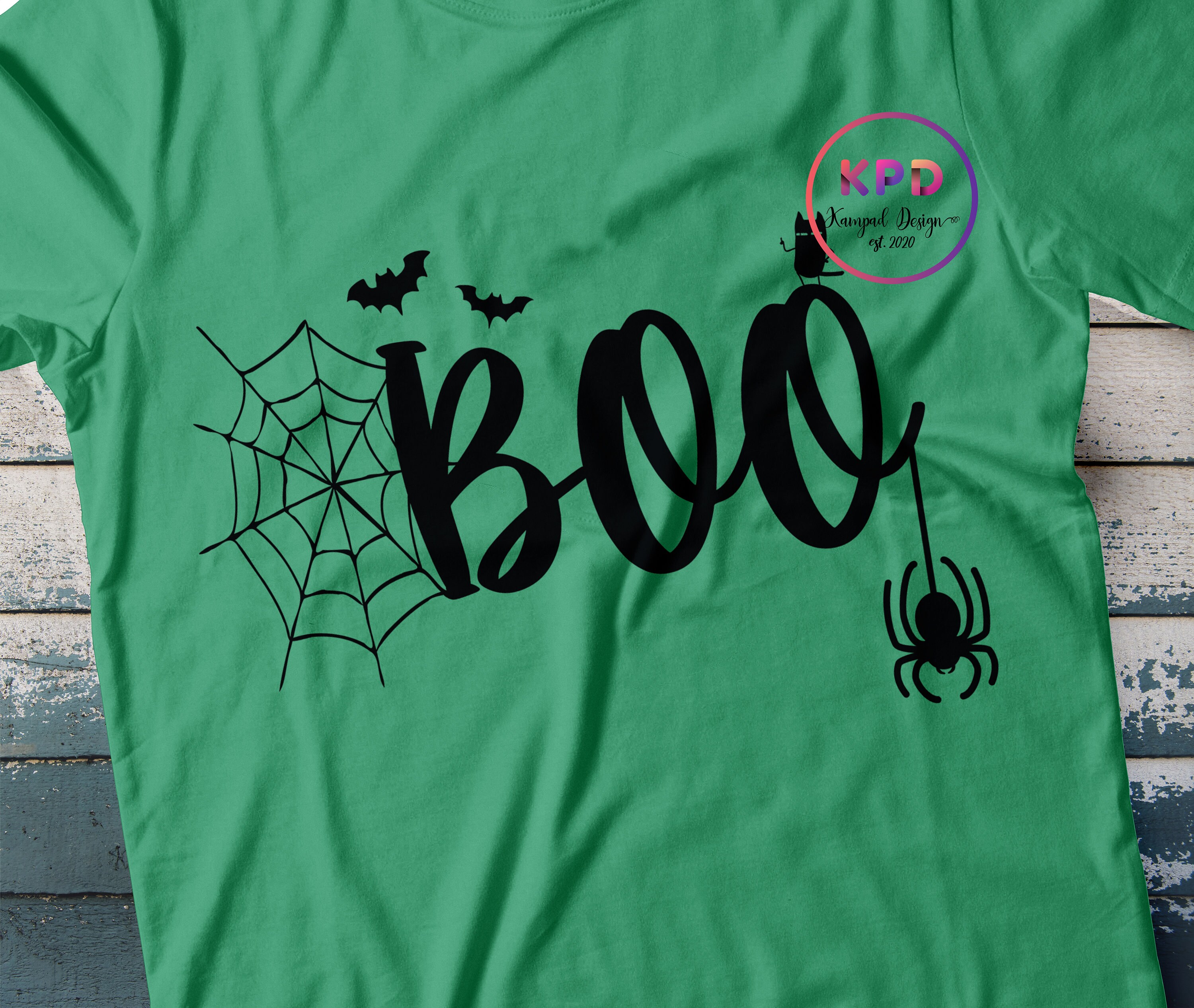 BOO SVG Halloween Svg Spiderweb Svg Sublimation Design | Etsy