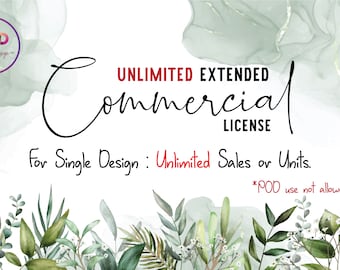 Extended Commercial License Unlimited Use - Etsy