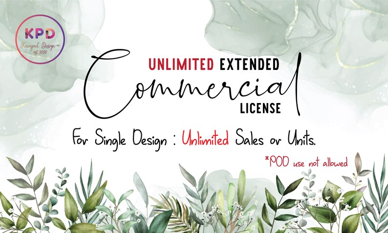 Unlimited Extended Commercial License - Etsy