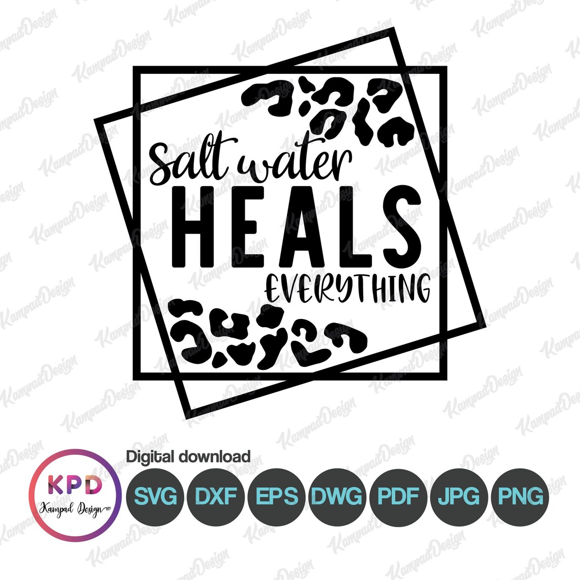 Salt Water Heals Everything SVG Salty SVG Boho Svg | Etsy