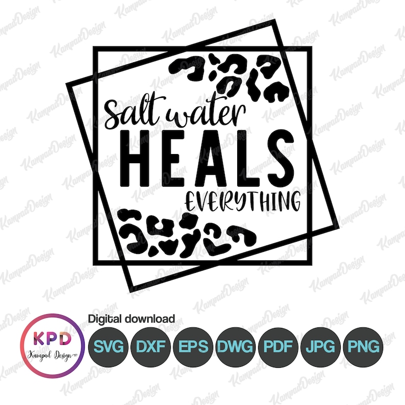 Salt Water Heals Everything SVG Salty SVG Boho Svg - Etsy