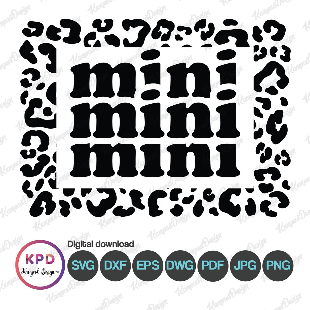 Mini Svg | Retro Mini SVG | Mama SVG | Mom Life | Leopard Svg ...
