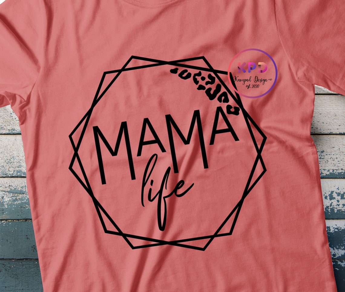 Mama SVG Mom Life Leopard SVG Sublimation Design Mama - Etsy