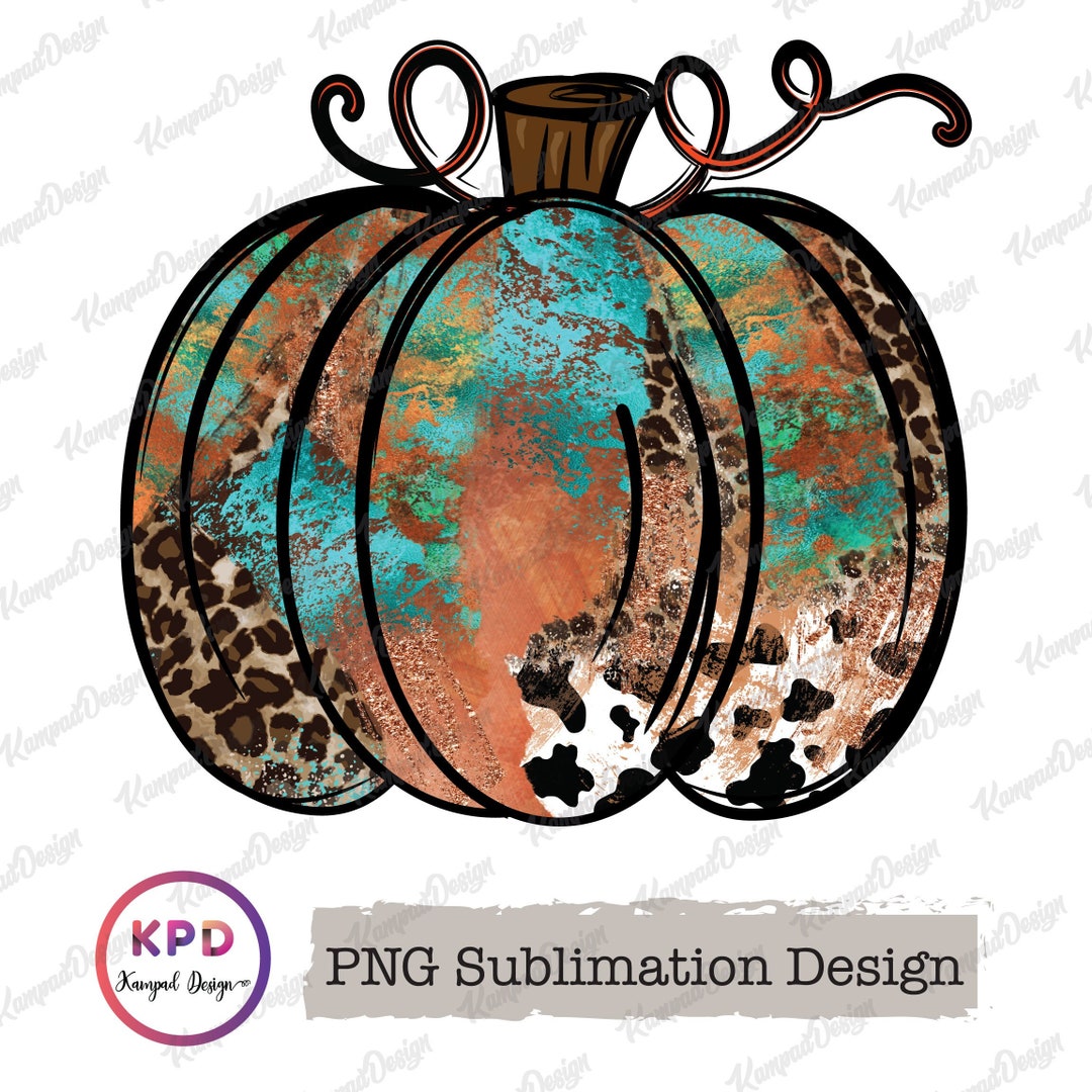 Pumpkin PNG | Pumpkin Leopard PNG | Pumpkin Leopard Sublimation Design ...