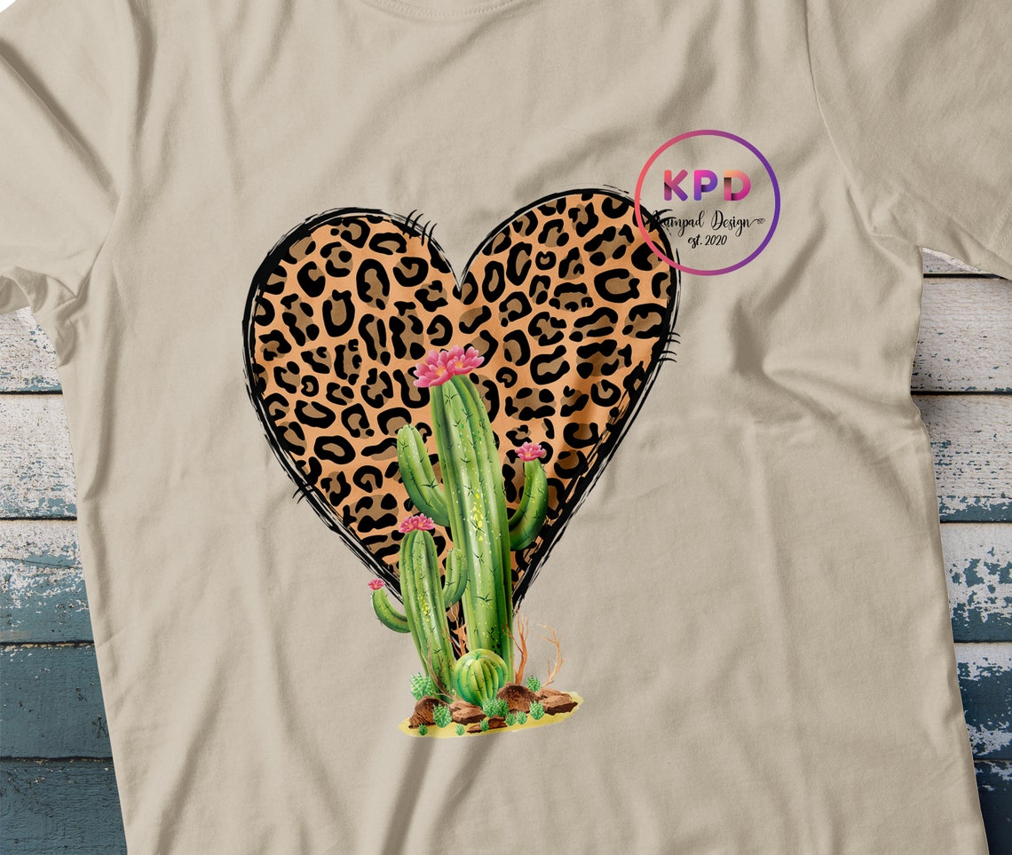 Cactus Leopard PNG Cactus Leopard Sublimation Designs - Etsy