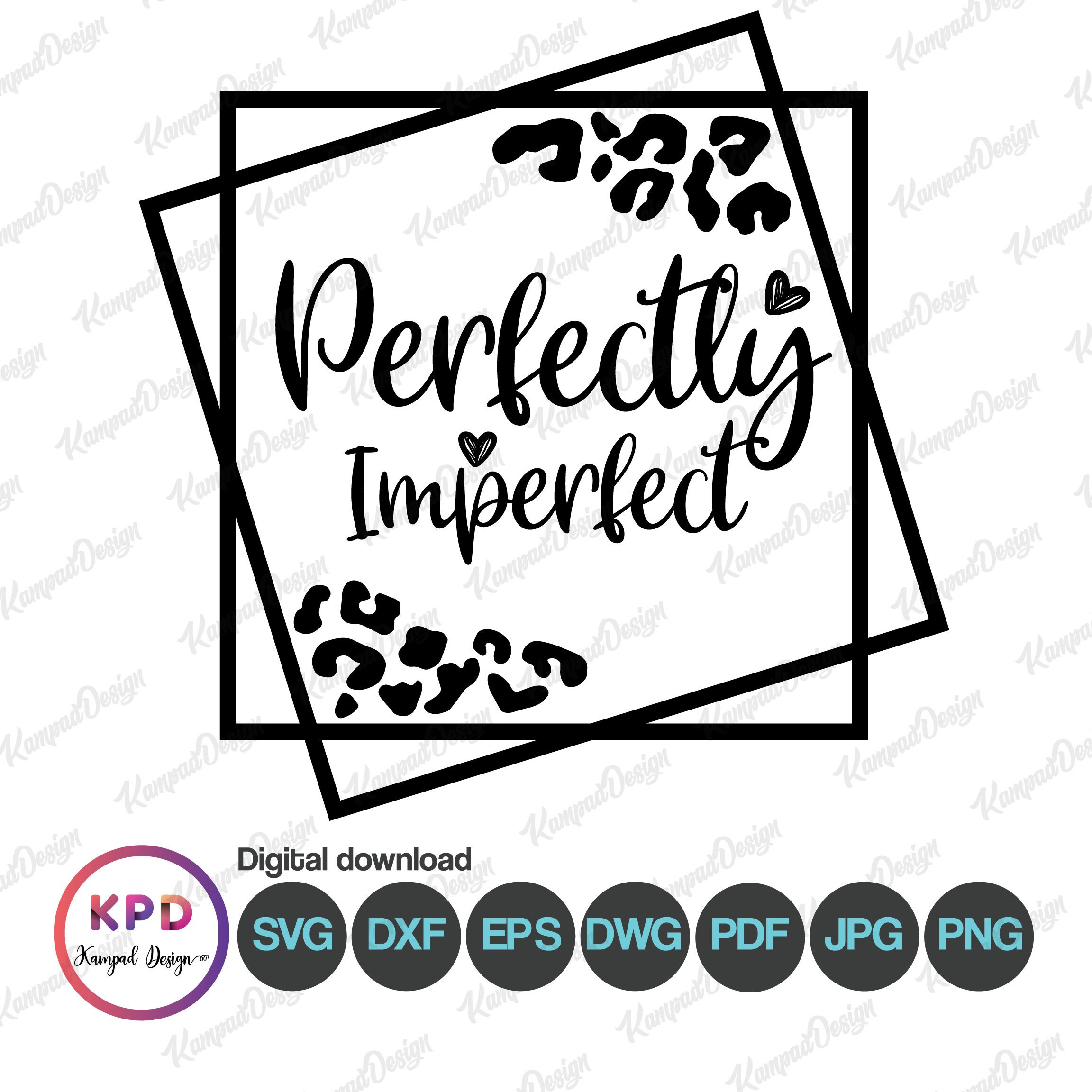 Perfectly Imperfect SVG Leopard SVG Sublimation Design - Etsy New Zealand