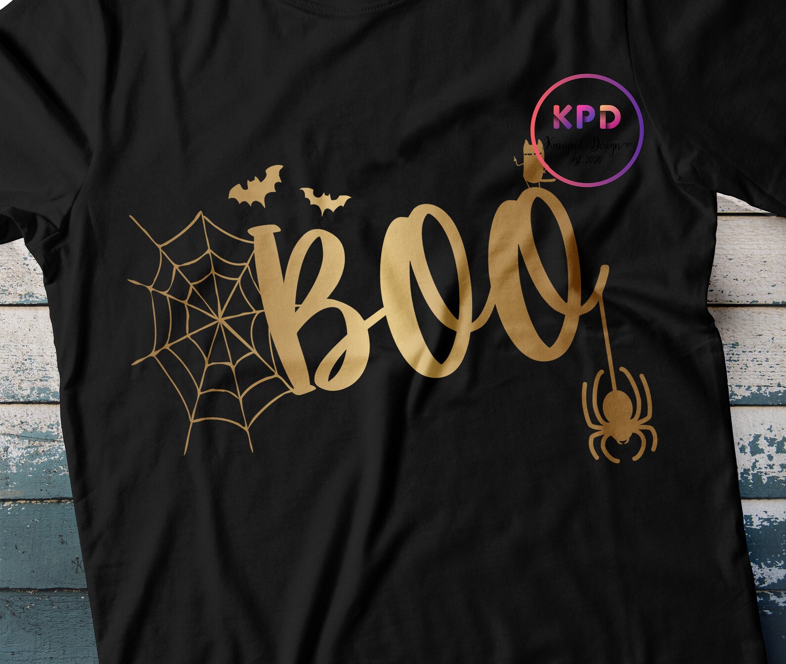 BOO SVG Halloween Svg Spiderweb Svg Sublimation Design | Etsy