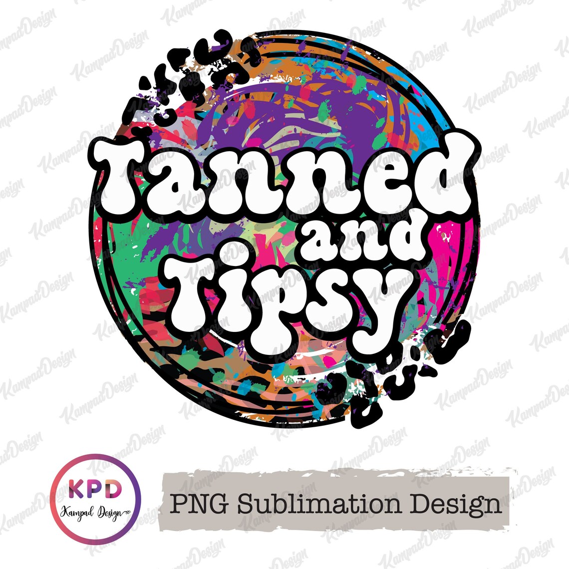 Tanned and Tipsy PNG Summer Png Leopard Png Tipsy Png - Etsy