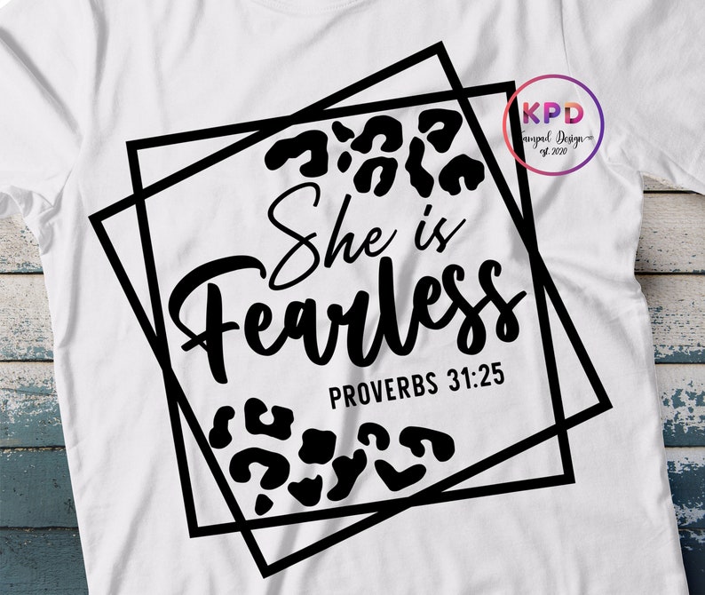 She is Fearless SVG Female Strong SVG Woman Svg Bible - Etsy
