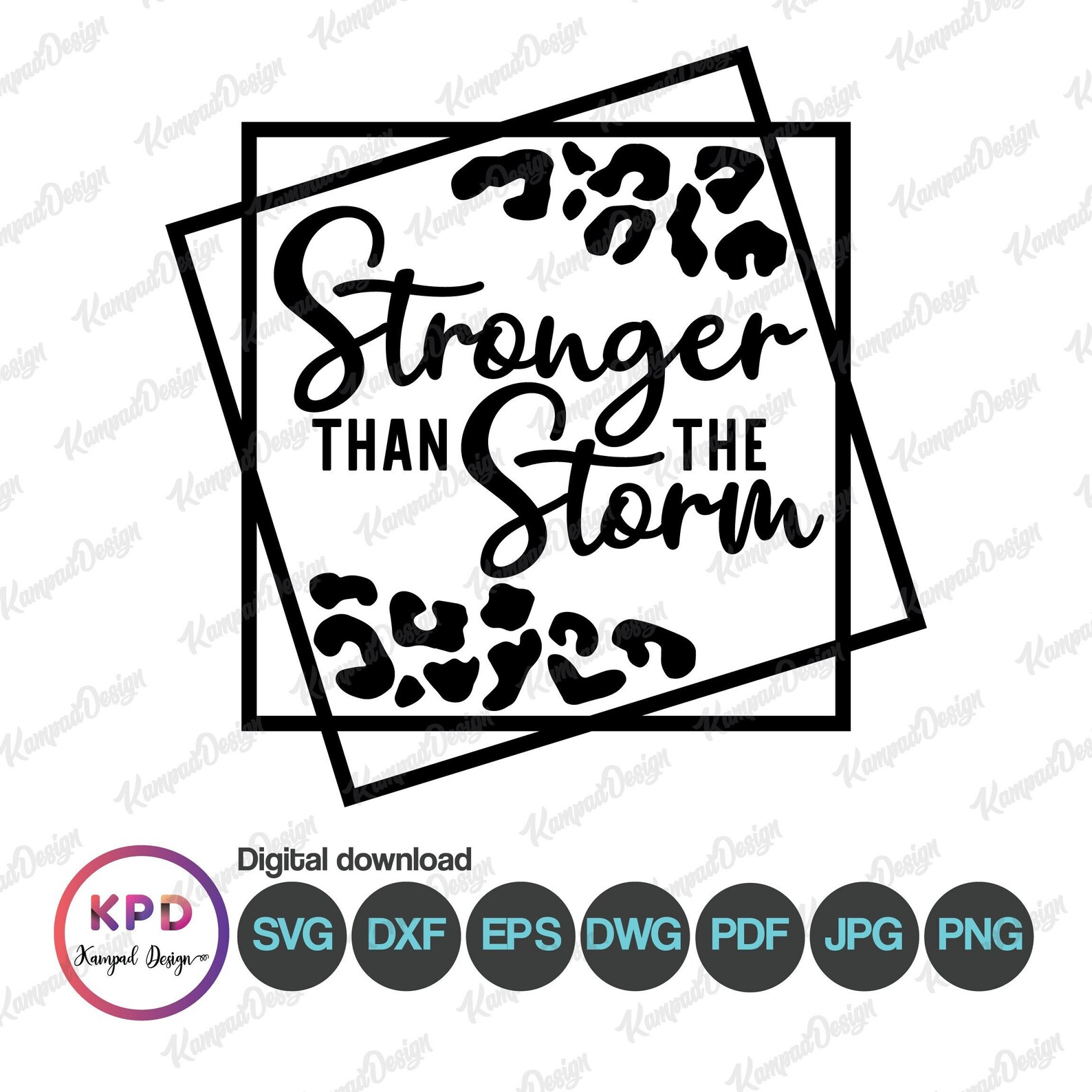 Stronger Than the Storm SVG | Inspirational Quotes Svg | Motivational ...
