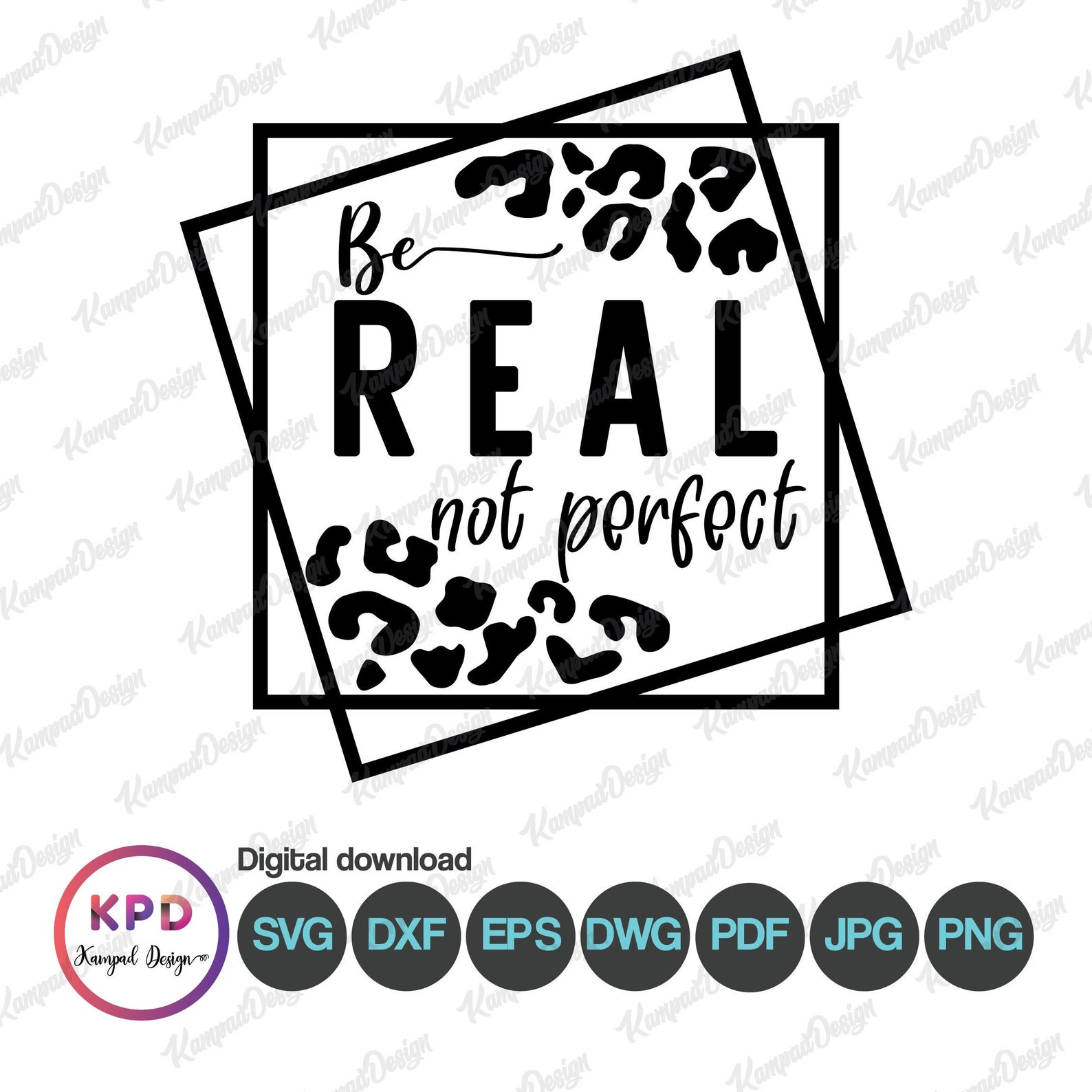 Be Real Not Perfect SVG Perfectly Imperfect Svg Leopard - Etsy