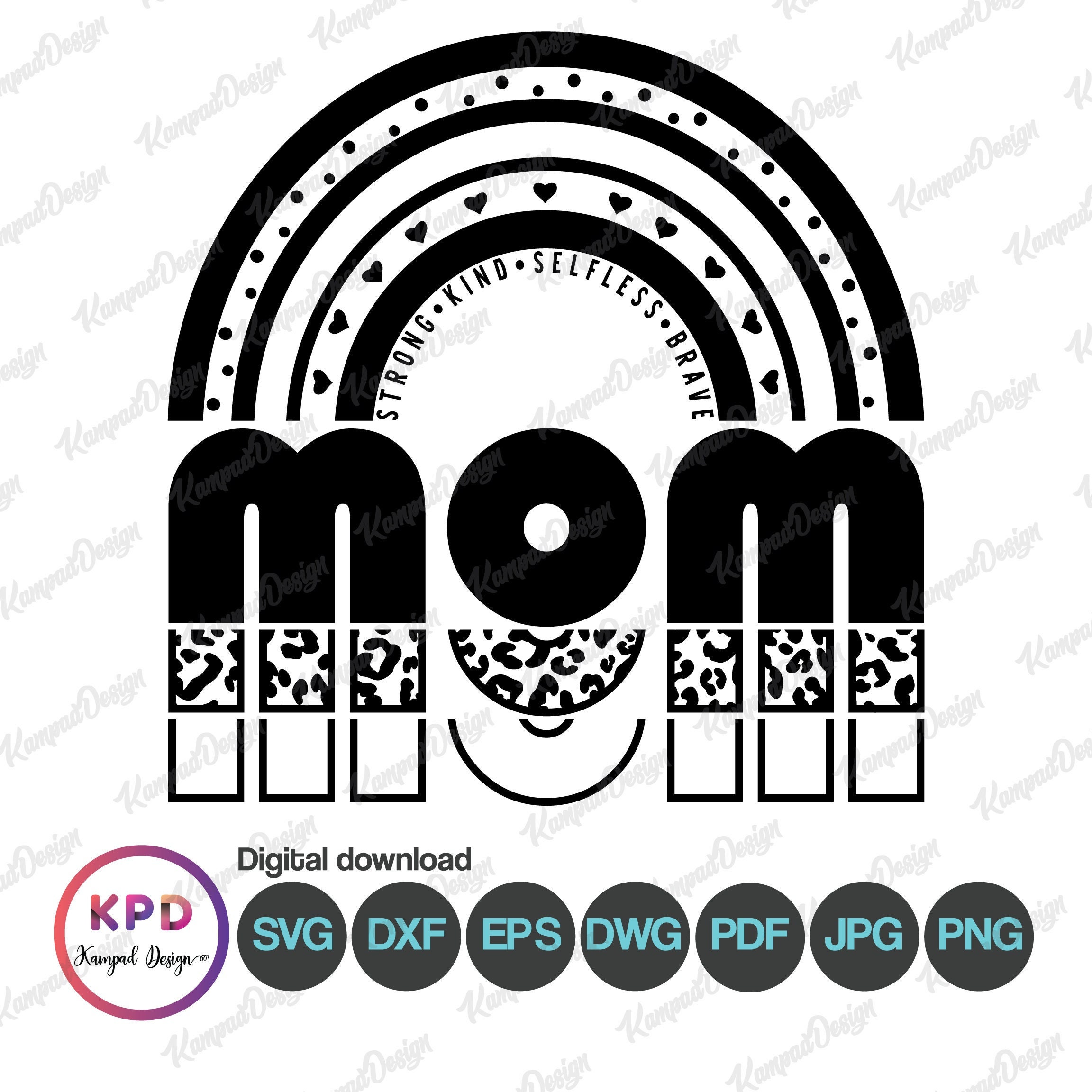 Retro Mom Svg Mama Svg Mom Life Leopard Svg Etsy