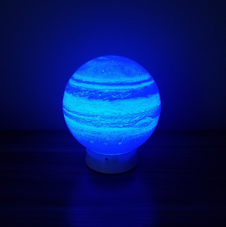 Jupiter Lamp 16 Color LED Night Light Solar System 3D - Etsy